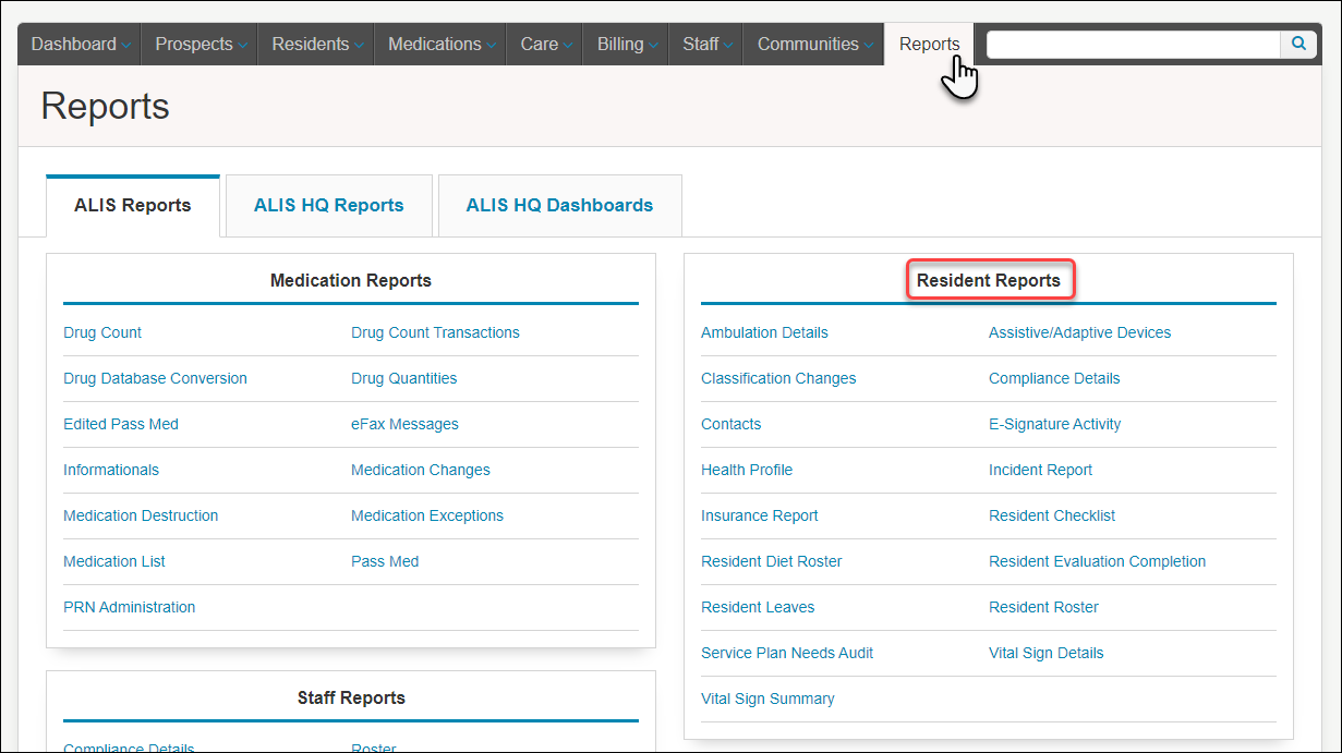 Guide to Resident Reports – Medtelligent