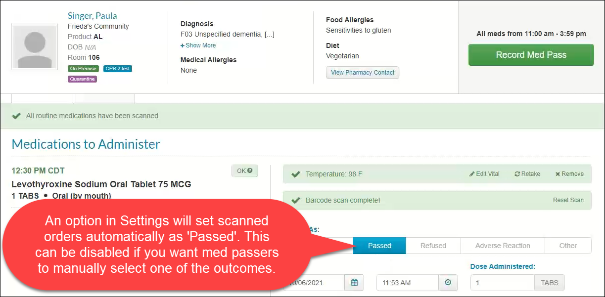 How to Use Barcode Scanning in Pass Meds – Medtelligent